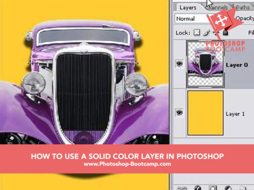 How To Use The Solid Colour Layer In Photoshop To Change Backgrounds ...